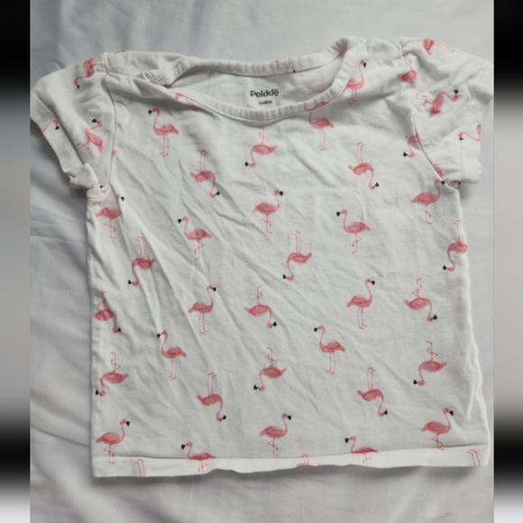 Pekkle | Shirts & Tops | Pekkle Girls Size 4t Pink Flamingo Shirt F0 ...